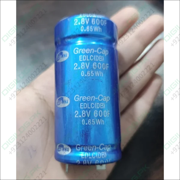 GREEN CAP EDLC(DB) 2.8V 600F Super Capacitor - Electronics Hub